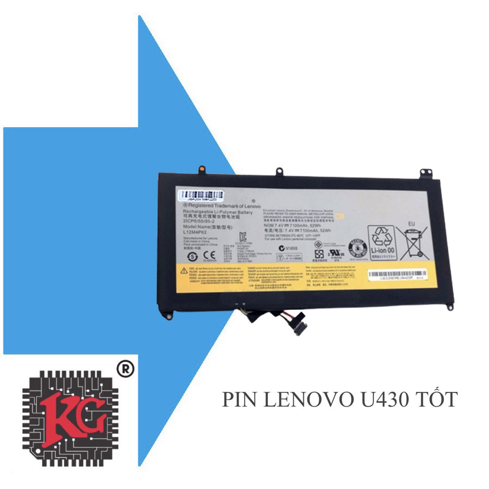 THAY PIN LAPTOP LENOVO U430 - Không Gian Care