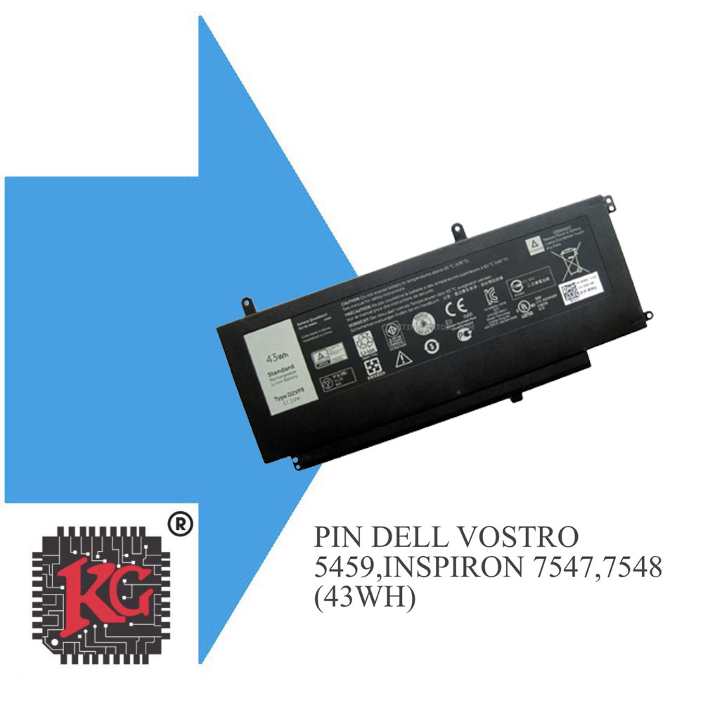 THAY PIN LAPTOP DELL VOSTRO 5459 INSPIRON 7547 7548 43WH - Không Gian Care