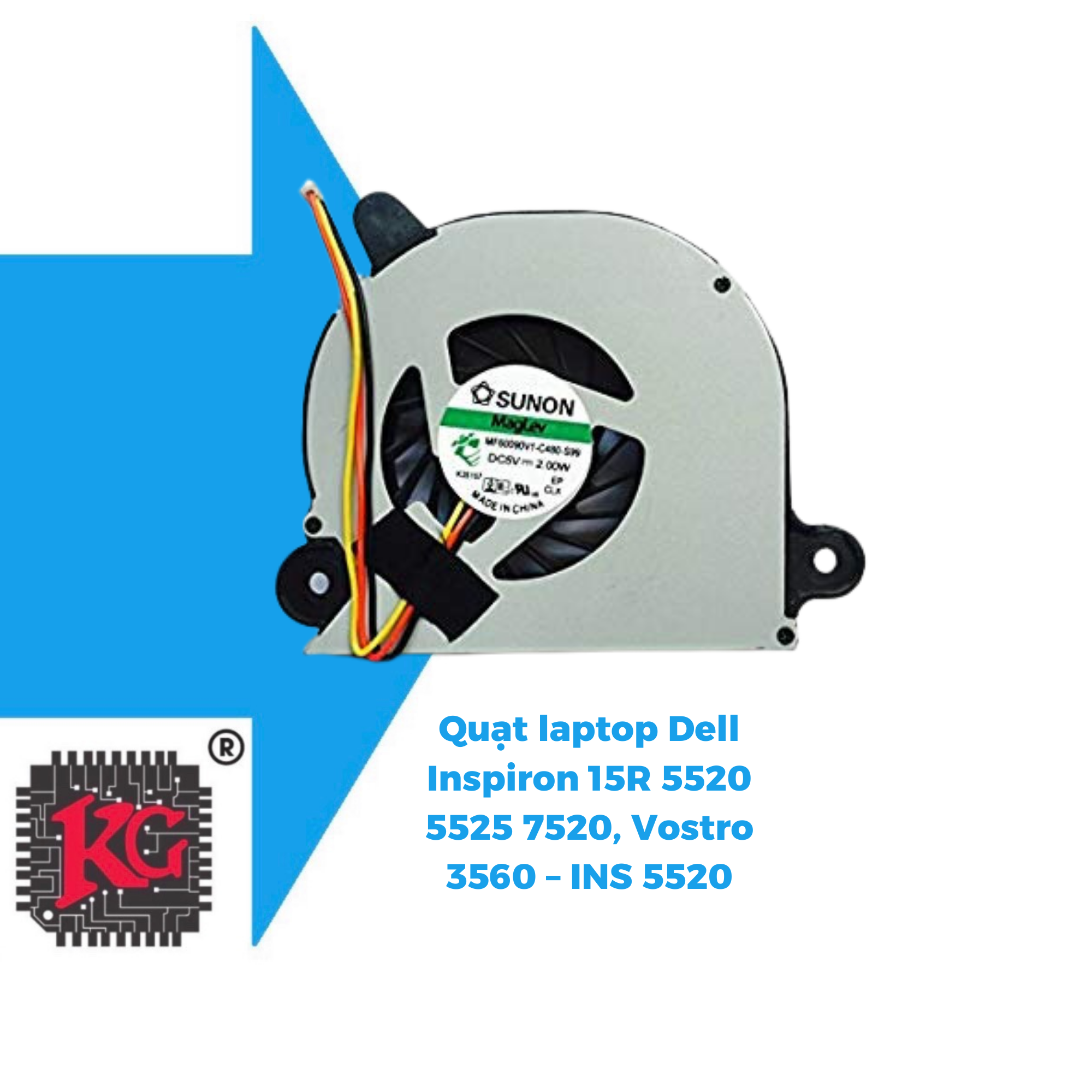 THAY QUẠT LAPTOP DELL INSPIRON 15R 5520 5525 7520, VOSTRO 3560 – INS ...