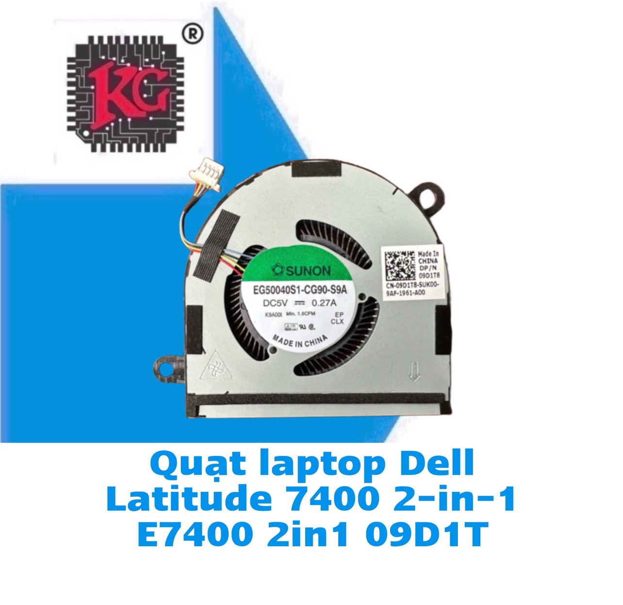 Thay Quạt Laptop Dell Latitude 7400 2-in-1 E7400 2in1 09D1T - Không ...
